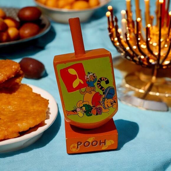 Disney | Holiday | Disney Winnie The Pooh Dreidel Vintage 4 X 5 | Poshmark